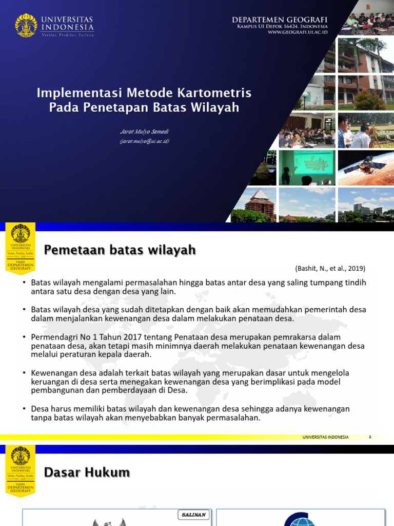 Metode Kartometrik Pada Penetapan Batas | PDF