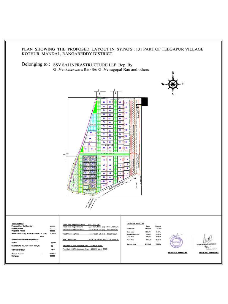 Tigapur Final Layout For Hmda 15032023 | PDF