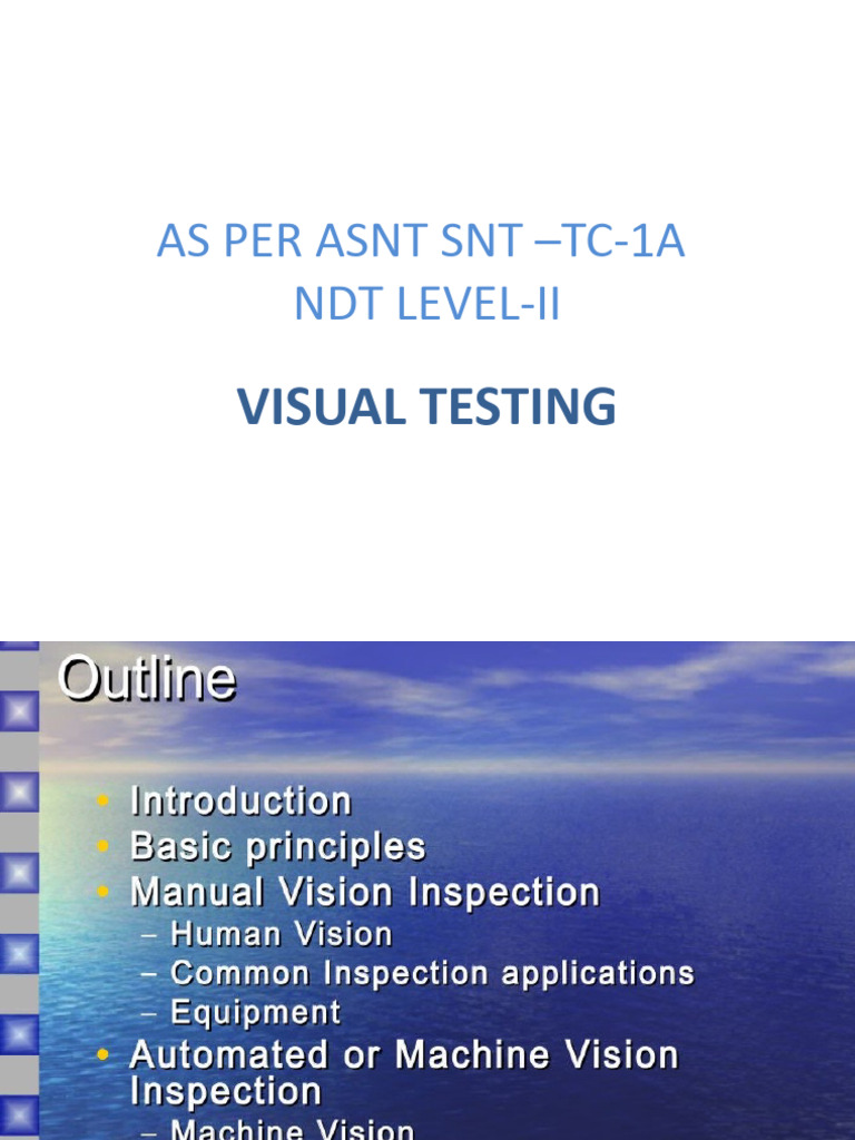 Visual Testing - Slides | PDF
