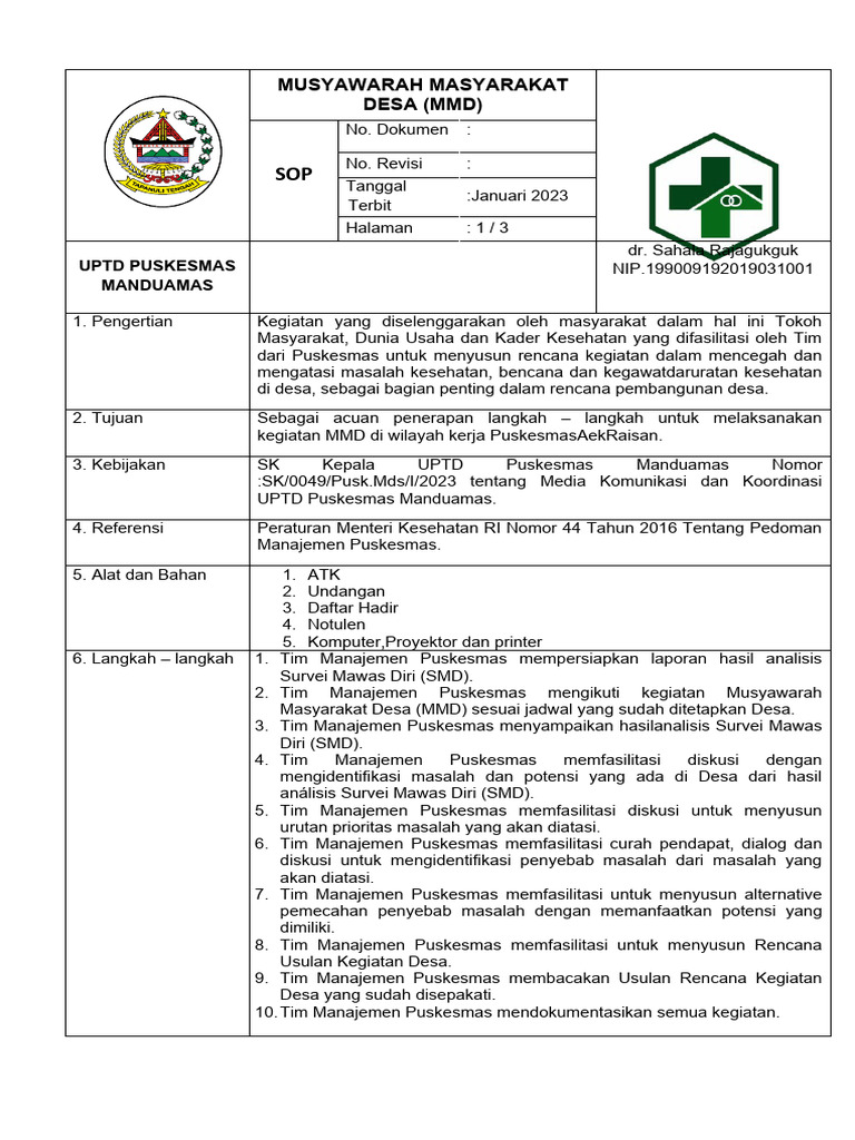 1.1.2 Ep 2 Sop MMD | PDF