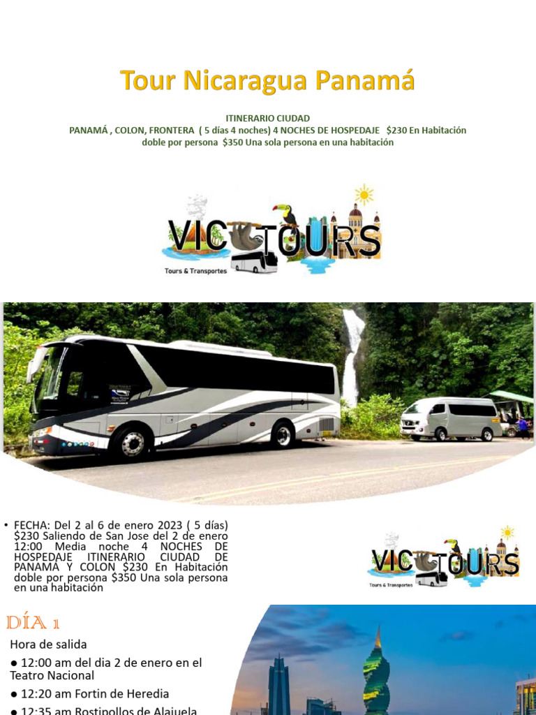 Tour Panama Enero 2024 Victours | PDF