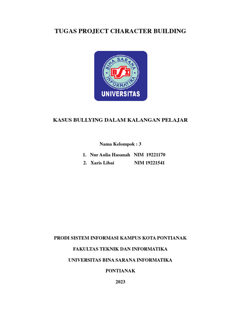 Tugas Project Character Building | PDF