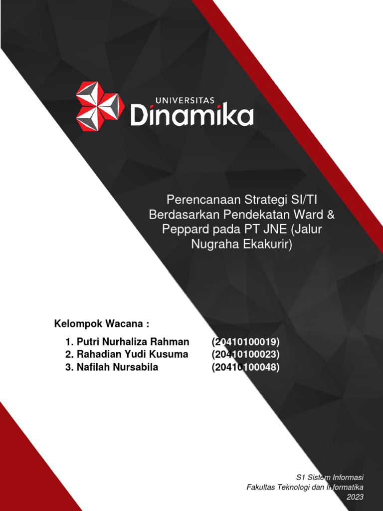 Strategi TI untuk PT JNE 2023 | PDF