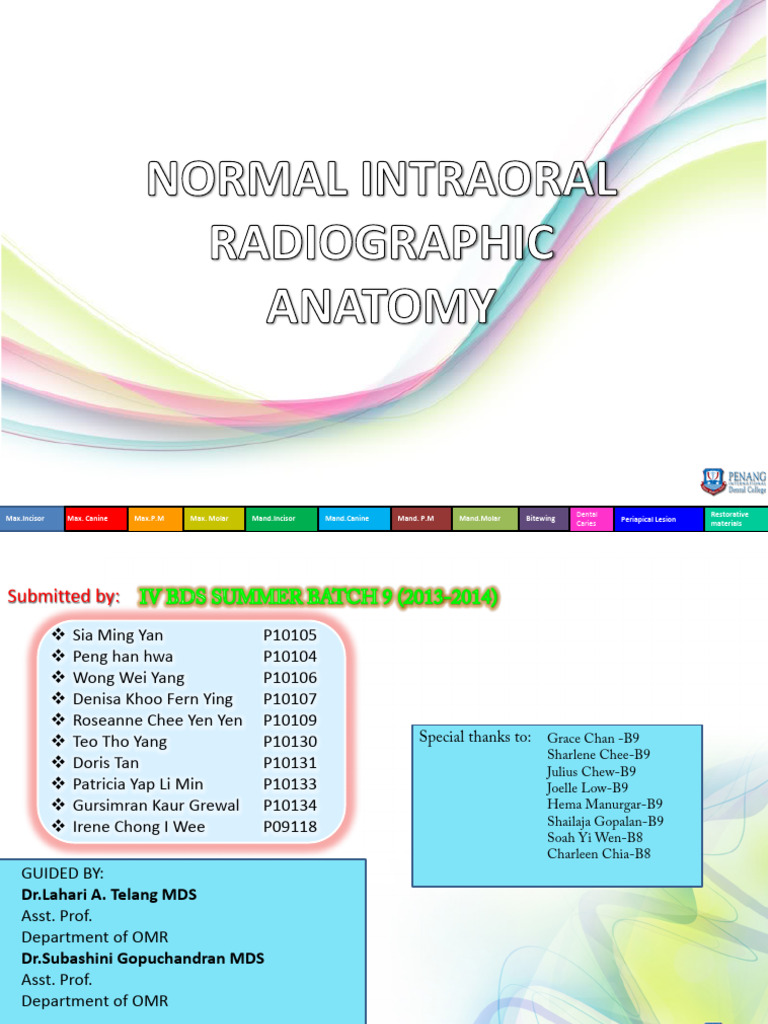 Dental Radiography Guide | PDF | Dental Anatomy | Human Nose