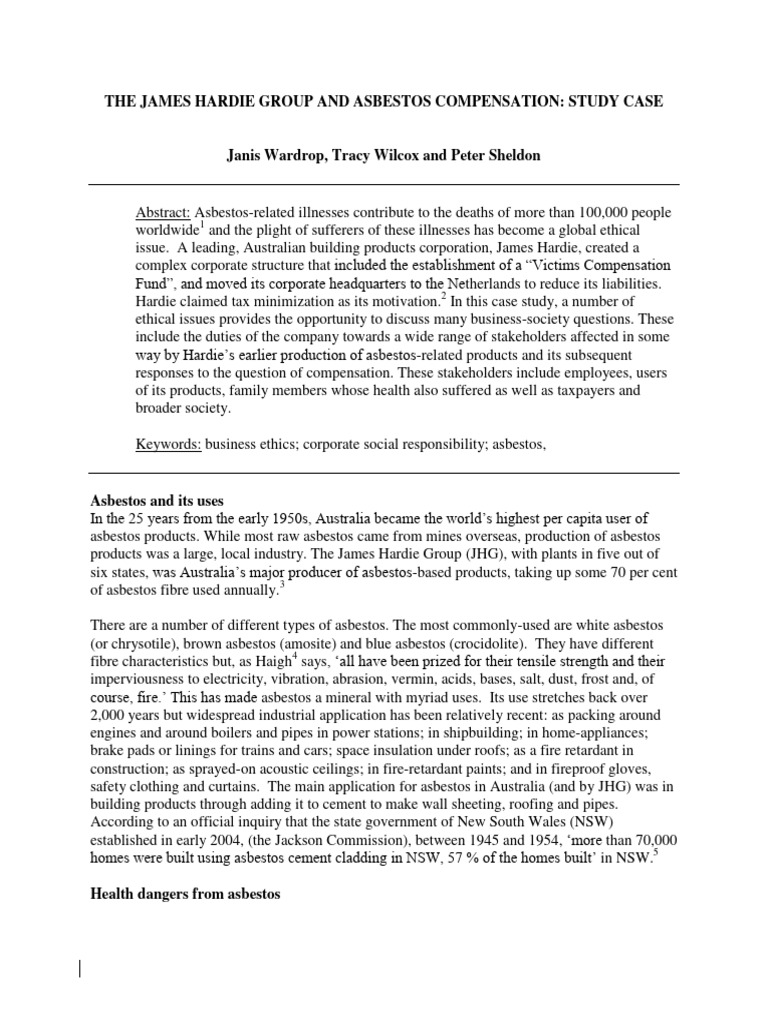 Case Study James Hardie Group | PDF