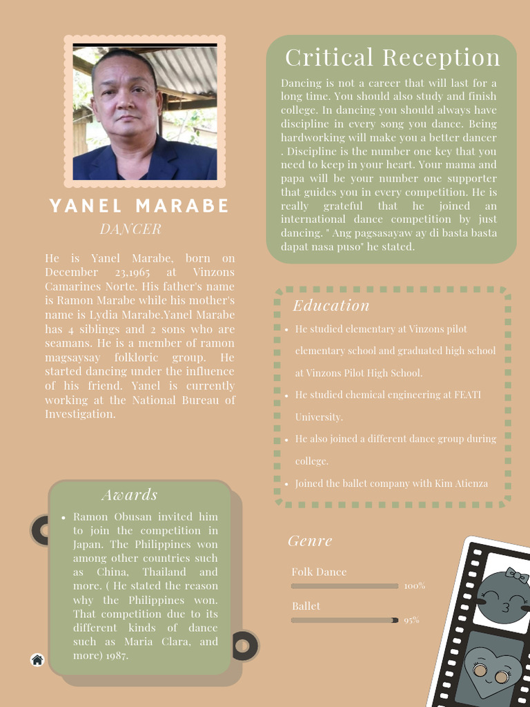 Yanel Marabe: Dancer and Educator | PDF | Entertainment | Performing Arts