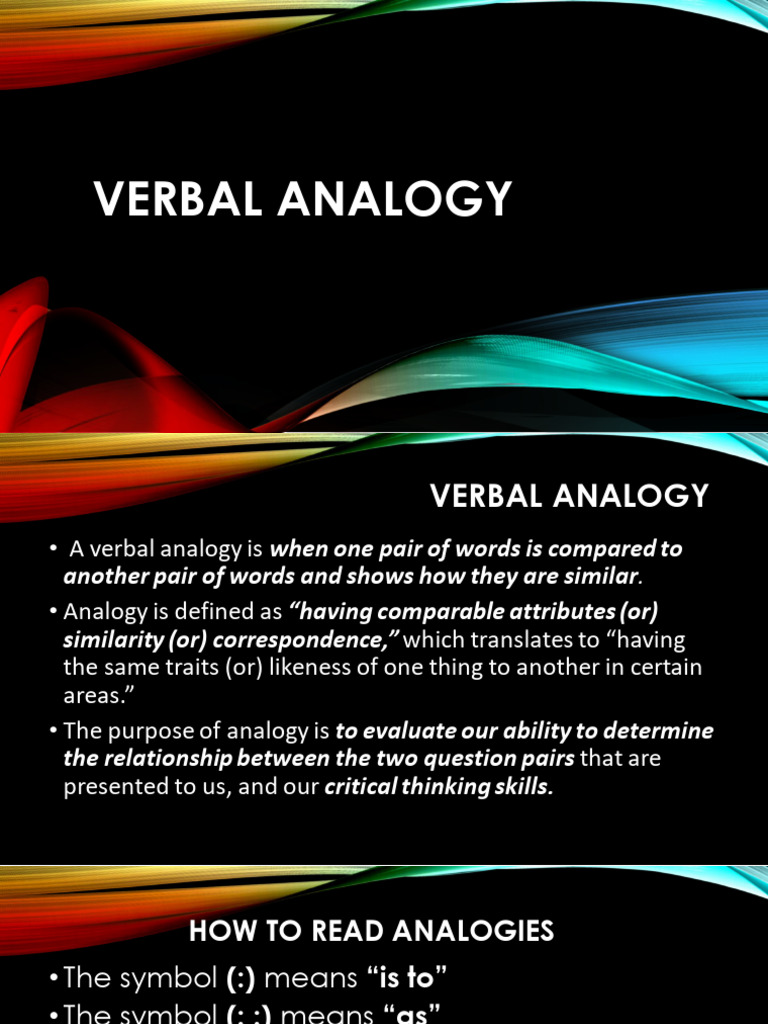 Verbal Analogy by Vtu | PDF