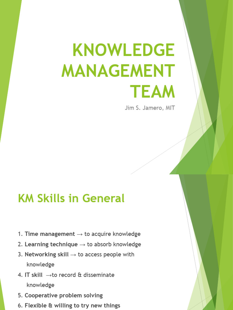 Knowledge Management Team | PDF