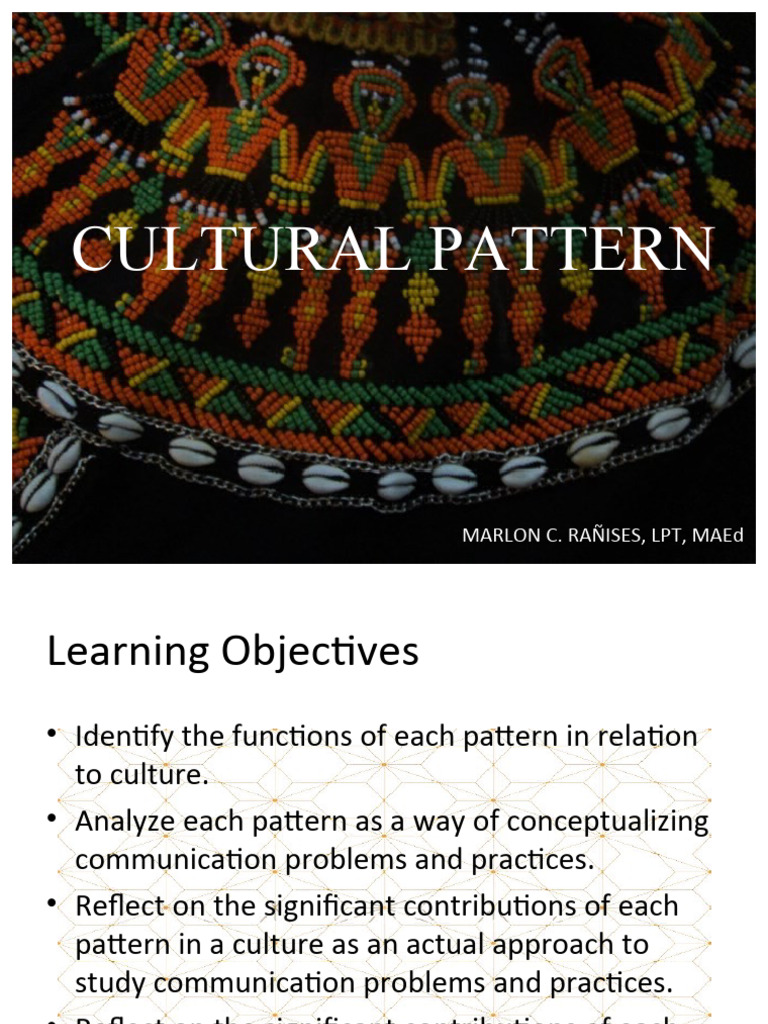 Cultural Pattern | PDF | Communication | Identity (Social Science)