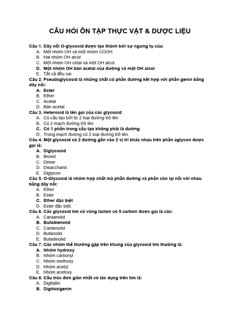 Câu hỏi ôn tập TVDL | PDF