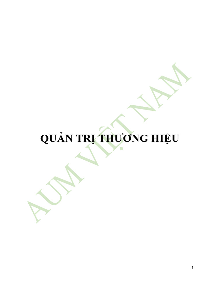 BG TEXT_ Quản Trị Thương Hiệu.V1.3 | PDF
