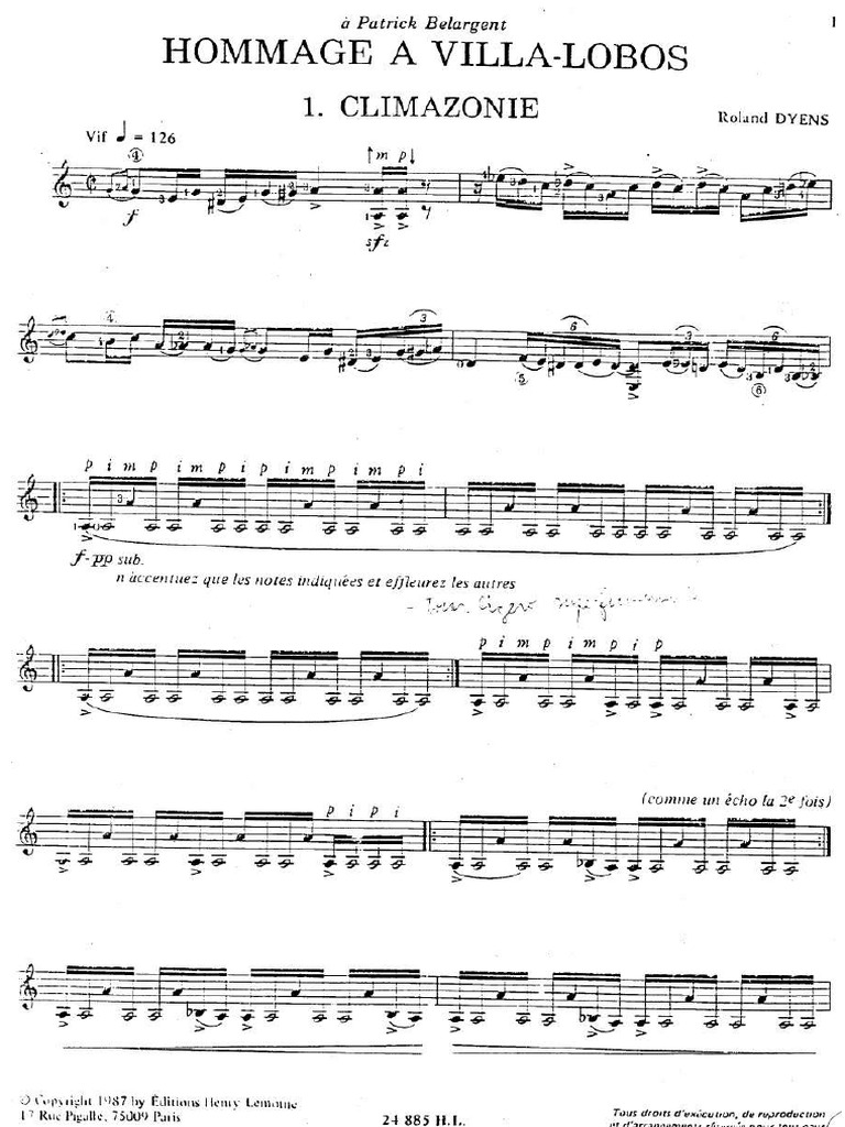 Roland Dyens - Hommage A Villa-Lobos | PDF