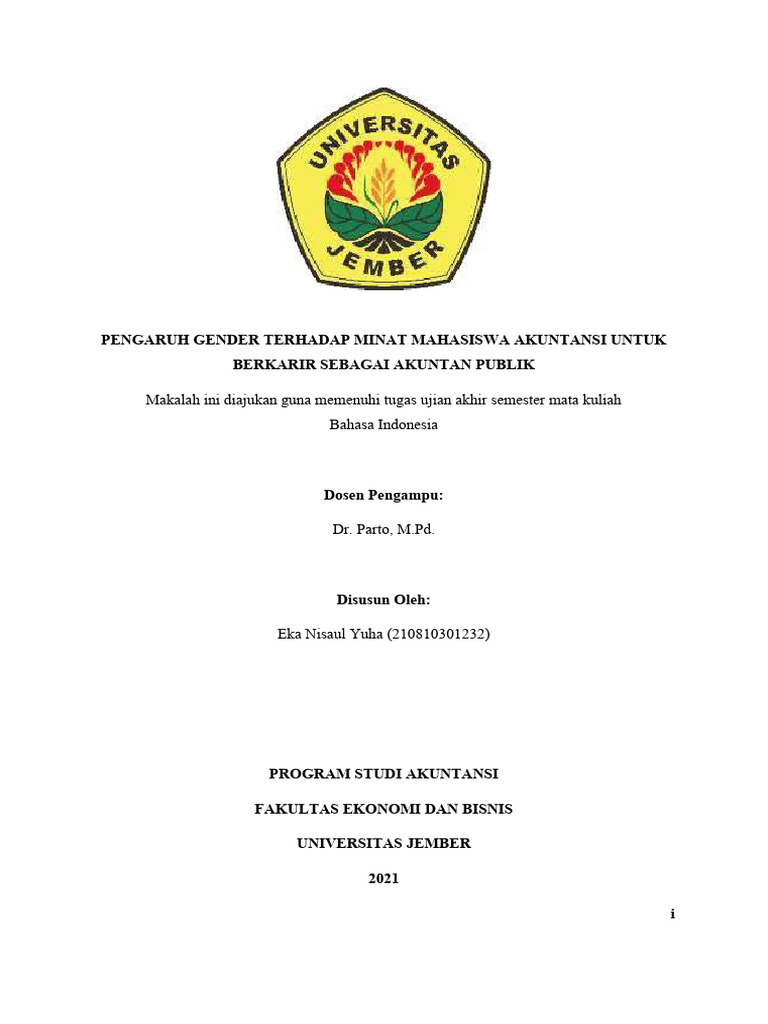 Eka Nisa - 210810301232 - UAS - BINDO | PDF