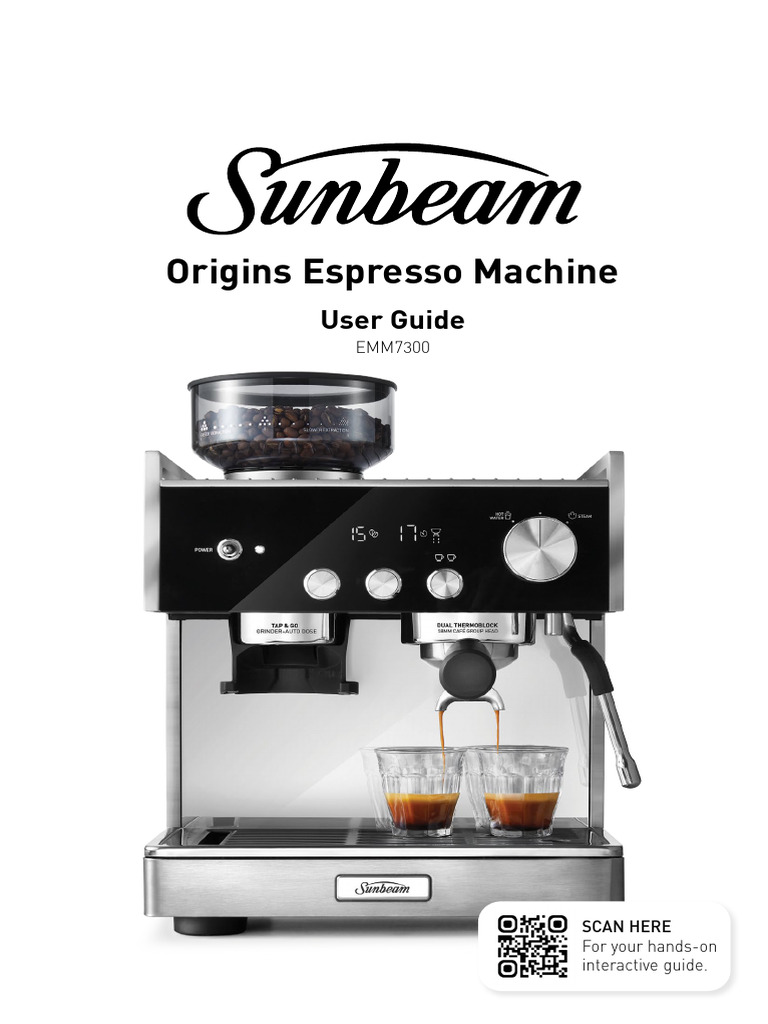 EMM7300SS Sunbeam Coffee Machine Origins User Guide E69d4f8840 | PDF ...