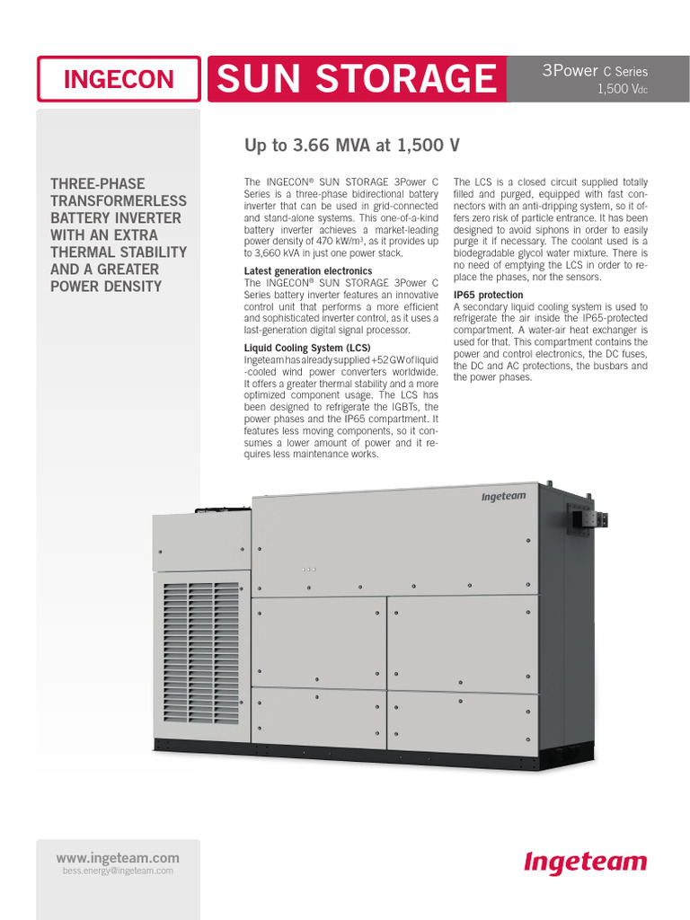 Datasheet Iss 3power C Series 1500V | PDF | Electrical Grid | Power Inverter