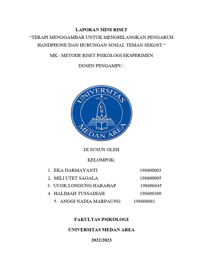 Laporan Mini Riset - Kelompok 5 | PDF