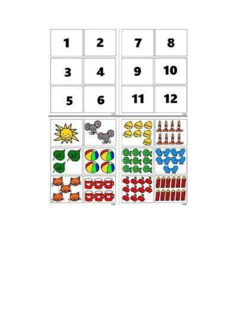 NÚMEROS DEL 1 AL 12 | PDF