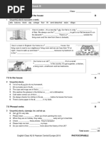 Teen Explorer 7, Unit 1 Test B Klucz Odpowiedzi | PDF