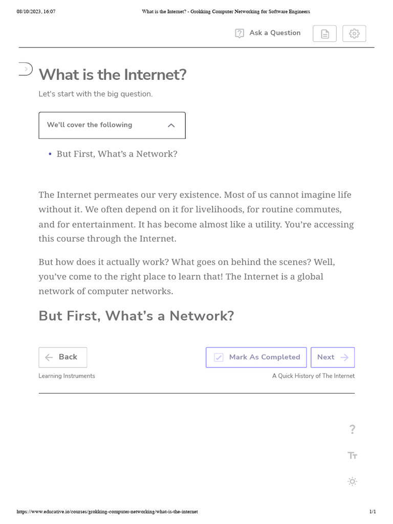 3 What Is The Internet - Grokking Computer Networking For Software Engineers | PDF