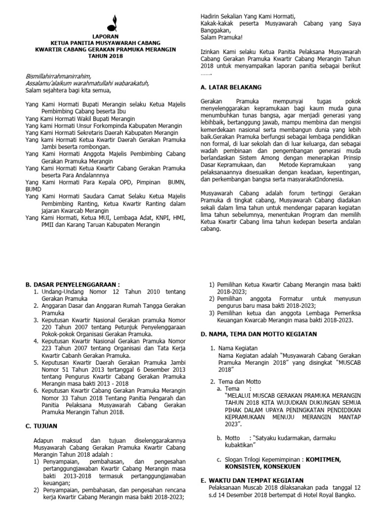 Laporan Ketua 2 Kolom | PDF