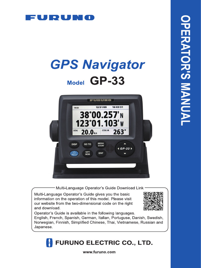 gp33 Operators Manual g1 | PDF | Menu (Computing) | Rechargeable Battery