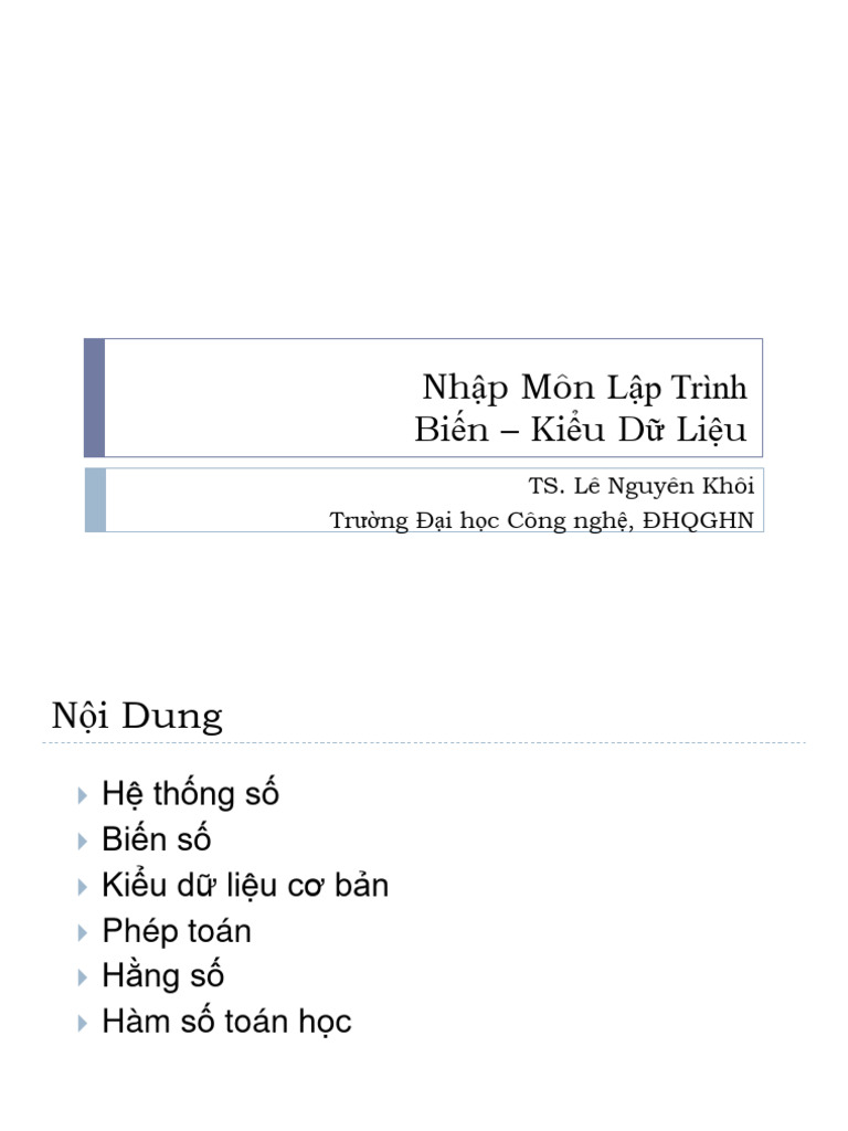 Lec02 - Variable Data Type | PDF