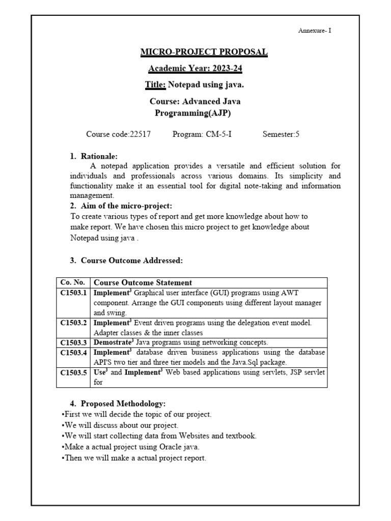 PROPOSAL Notepad | PDF