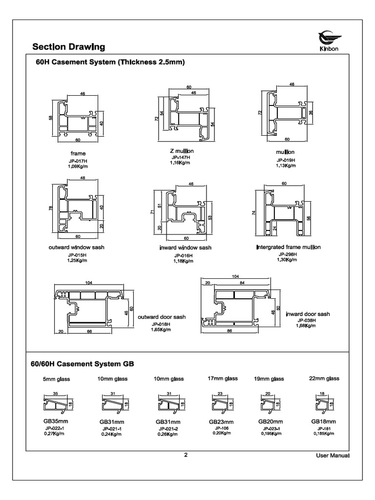 Kinbon Upvc Catalogue (Dragged) 3 | PDF