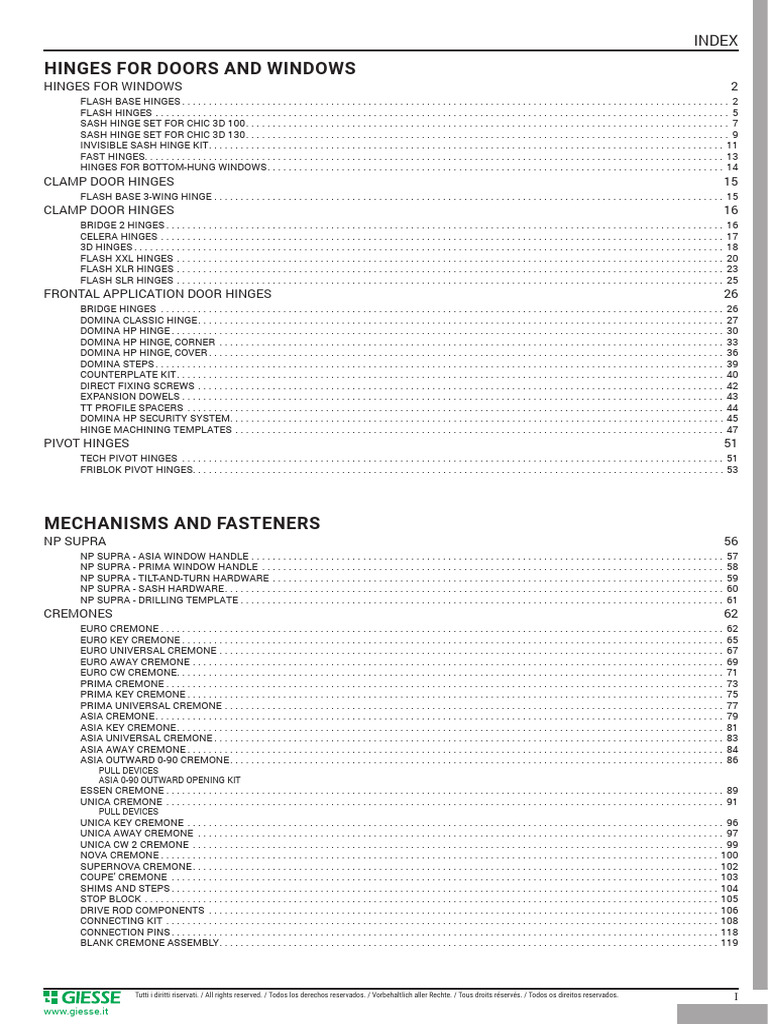 Door and Window Hinges Guide | PDF | Manufactured Goods | Computing