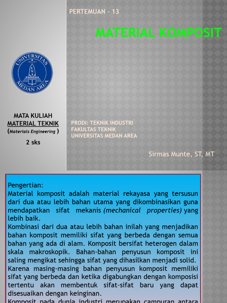 MT 13. Material Komposit | PDF