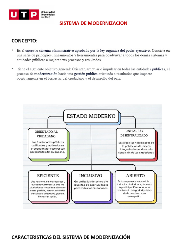 Sistema de Modernización | PDF | Administración Pública | Teoría de la ...