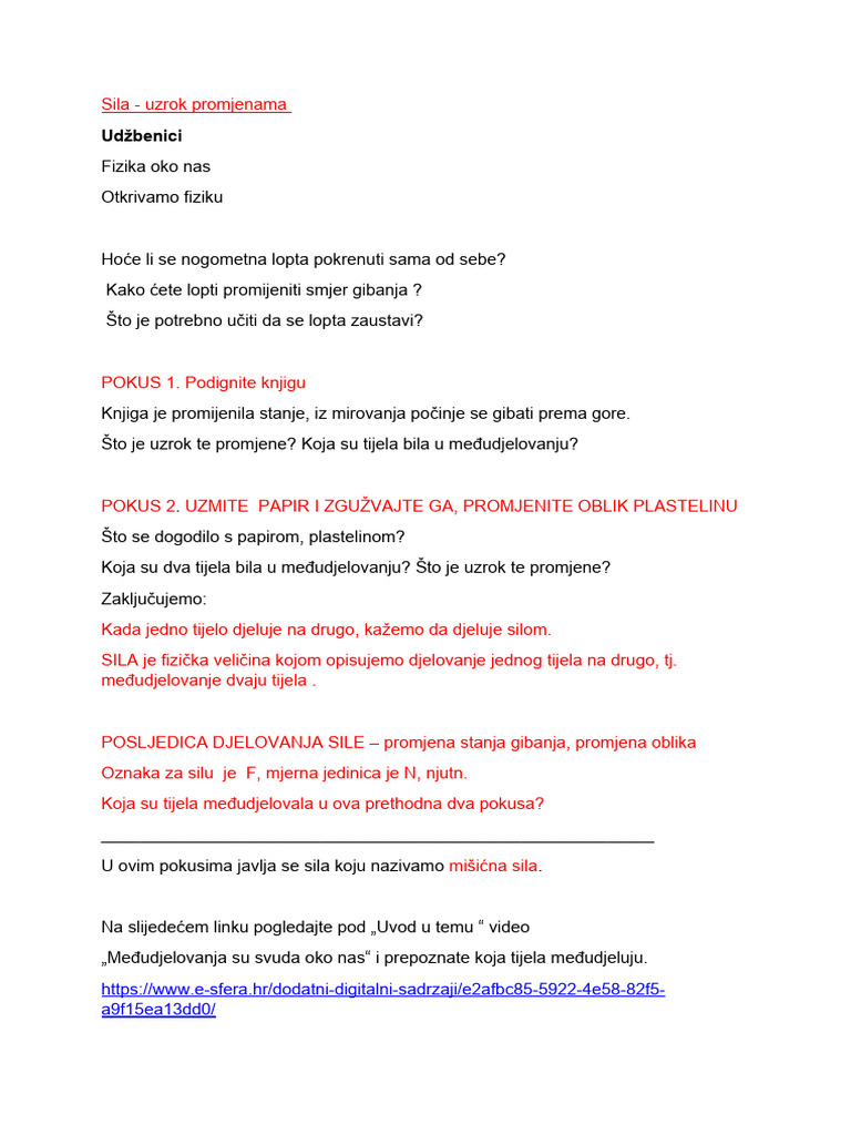 Sila - Uzrok Promjena - Scenariji | PDF