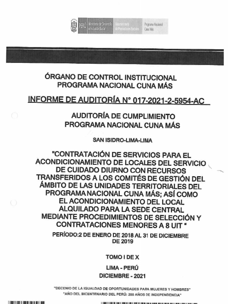 Informe 017-2021 | PDF