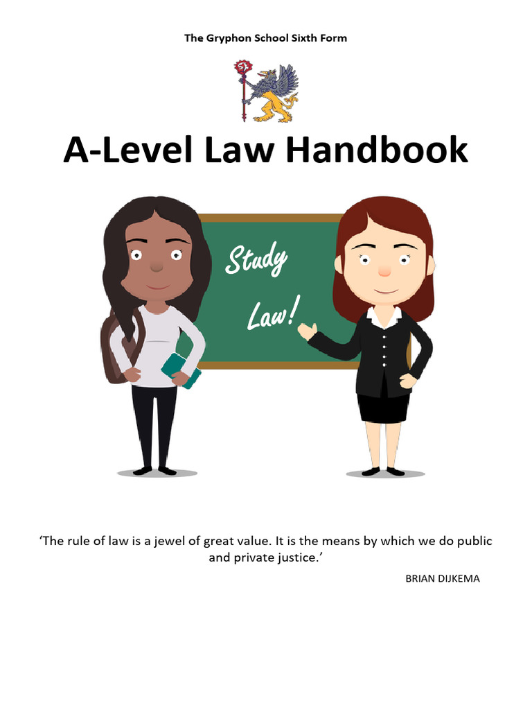 A-Level Law Handbook for Gryphon School | PDF