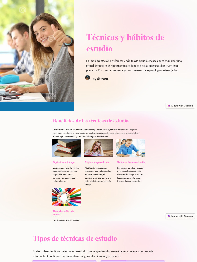 Tecnicas y Habitos de Estudio | PDF | Habilidades de estudio | Aprendizaje