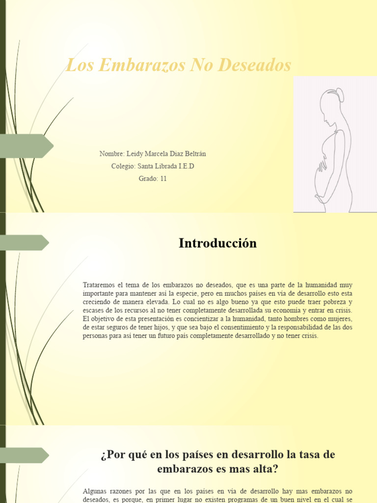 Los Embarazos No Deseados | PDF