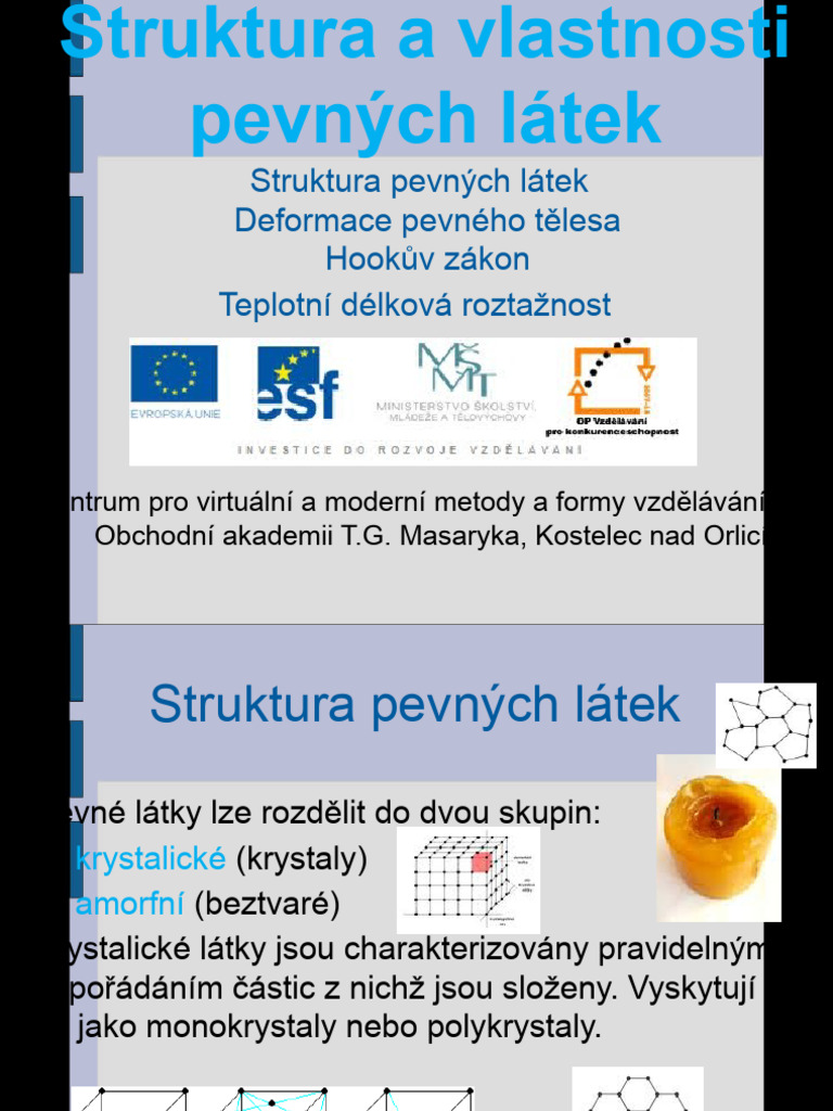 8 - Struktura a vlastnosti pevných látek | PDF