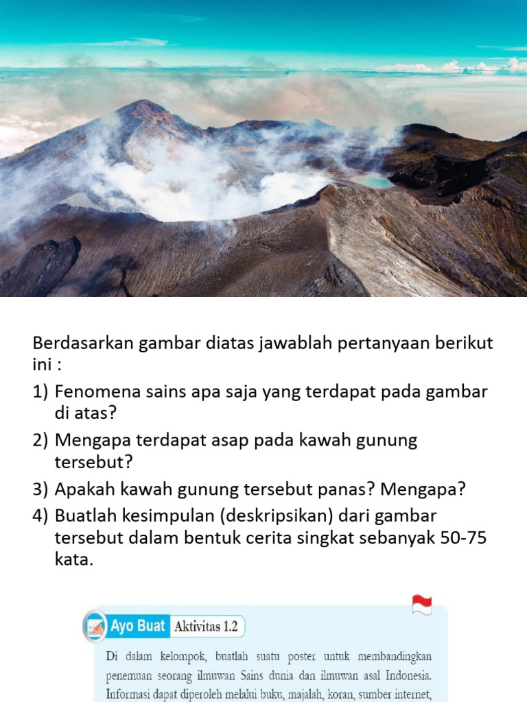 7 - Kawah Gunung Berapi - Hakikat Ilmu Sains | PDF