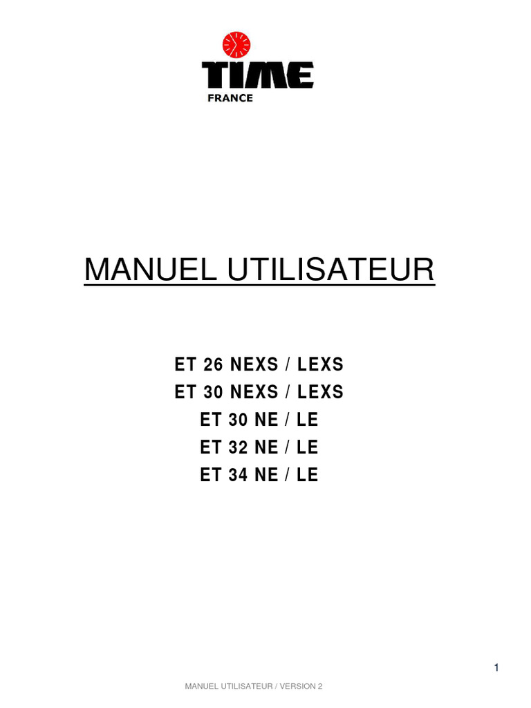 Nacela Manual Franceza ET 30 NEXS / LEXS | PDF