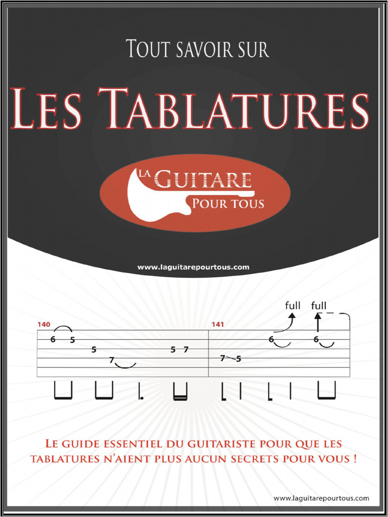 Comment Lire Une Tablature Edition 1 - 54aad5ab1f7d7 | PDF | Guitares ...