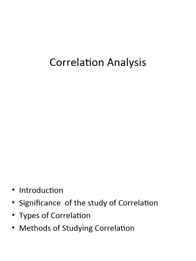 Correlation Analysis1 Pdf Statistical Analysis Teaching Mathematics