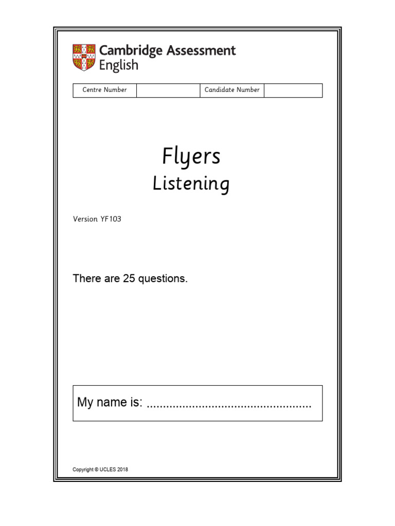 Flyers Listening | PDF