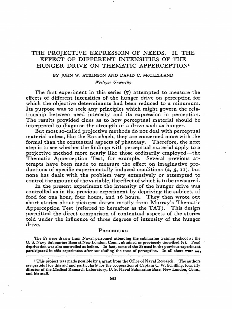 Atkinson 1948 | PDF | Experience | Perception