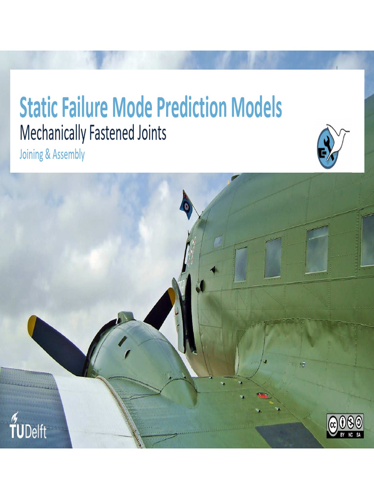 Static Failure Modes in Fastened Joints | PDF | Strength Of Materials ...