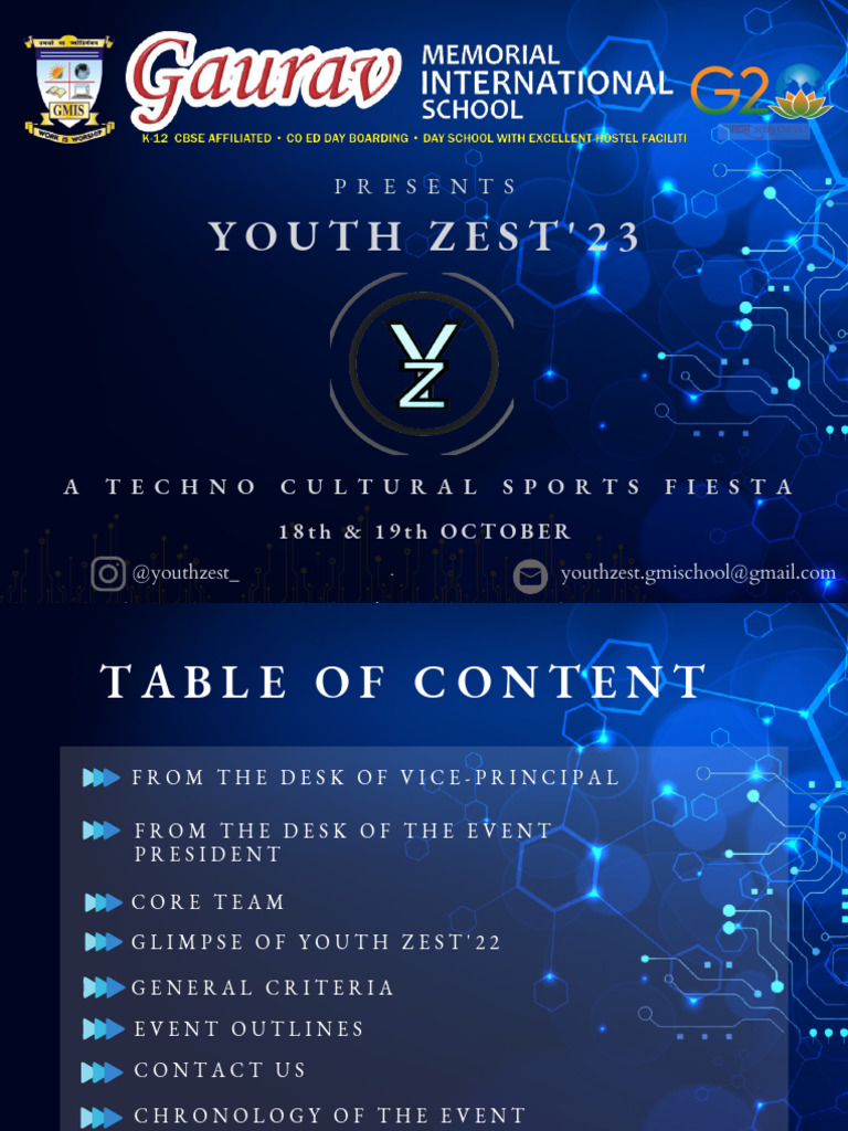 Youth Zest 2023 | PDF