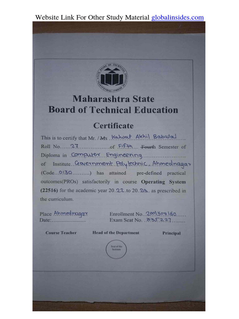 OSY Practical 27 | PDF