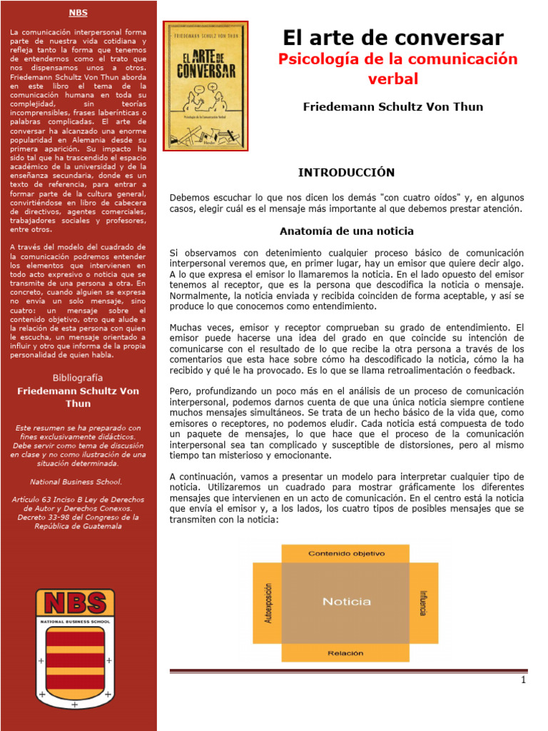 El Arte de Conversar | Descargar gratis PDF | Comunicación | Sicología