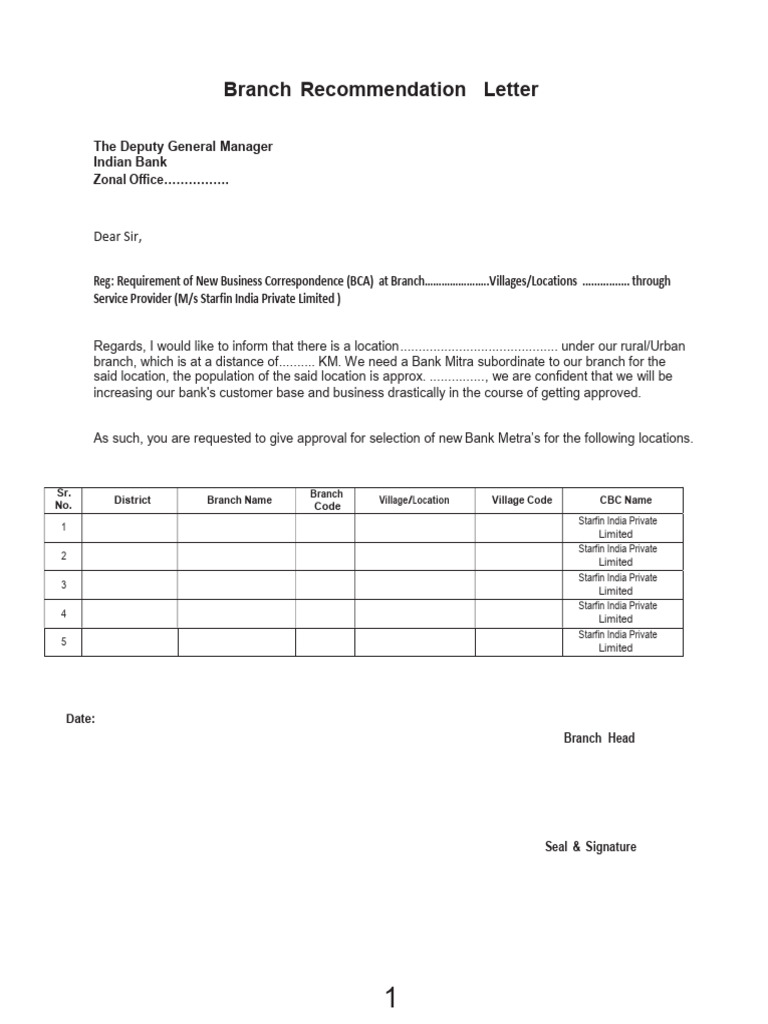 Business Correspondent Engagement Proposal | PDF | Financial Inclusion ...