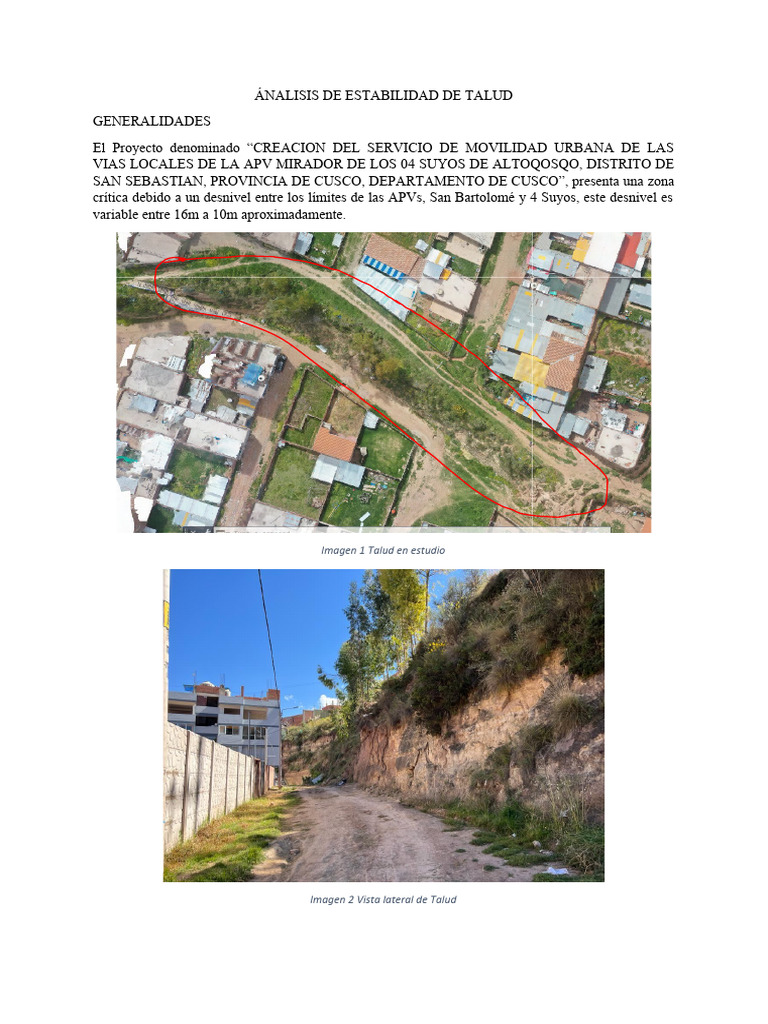 Ánalisis de Estabilidad de Talud | PDF