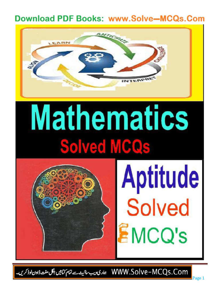NTS PPSC MCQs Solved Math Guide | PDF | Speed | Balance Of Payments